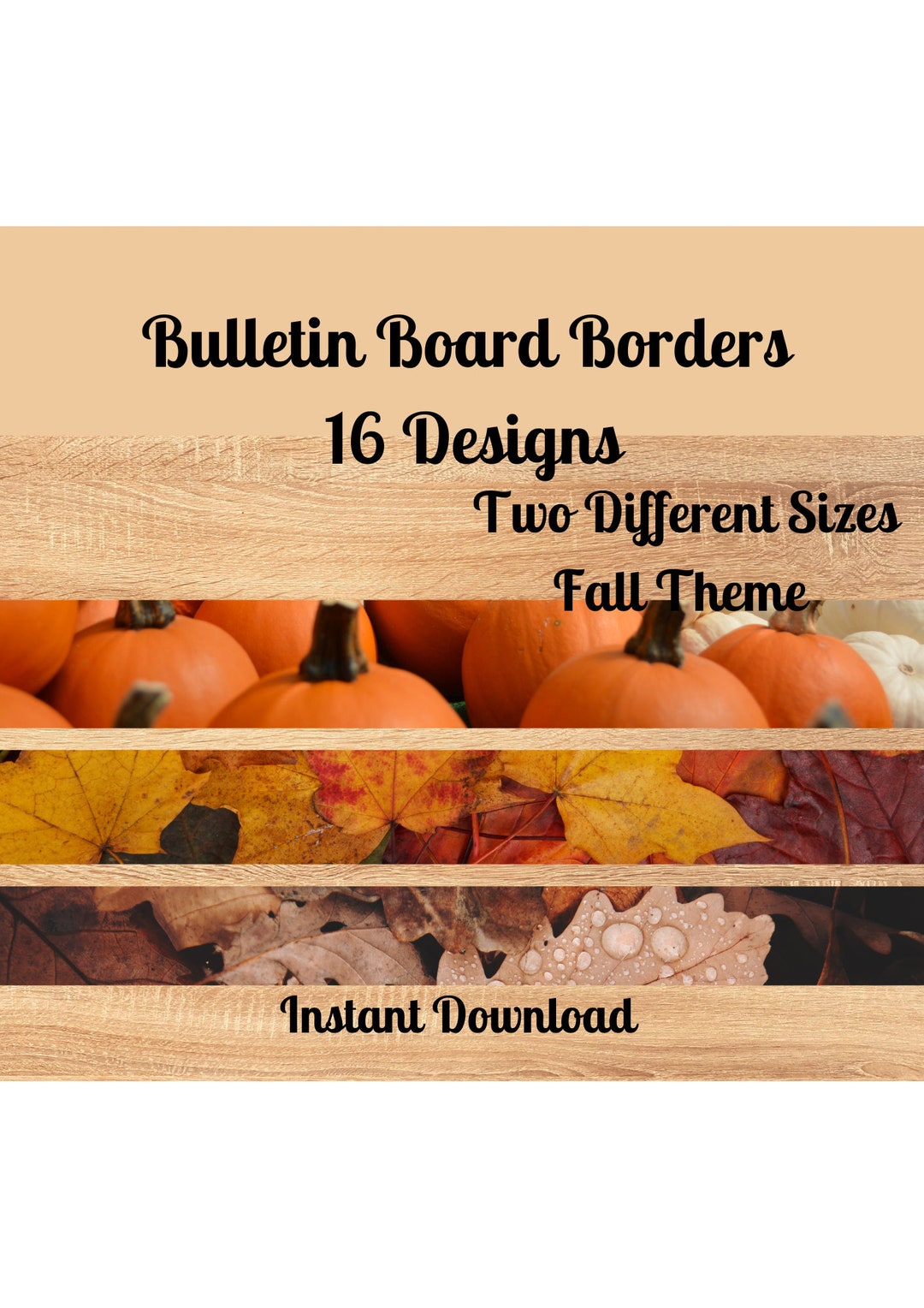 Thanksgiving Bulletin Board Borders Thanksgiving Design 16 - Etsy