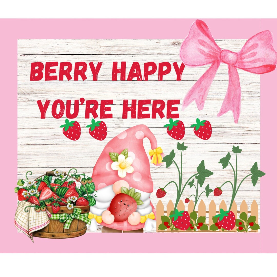 Summer Bulletin Board Printable, Berry Bulletin Board, Strawberry Patch ...