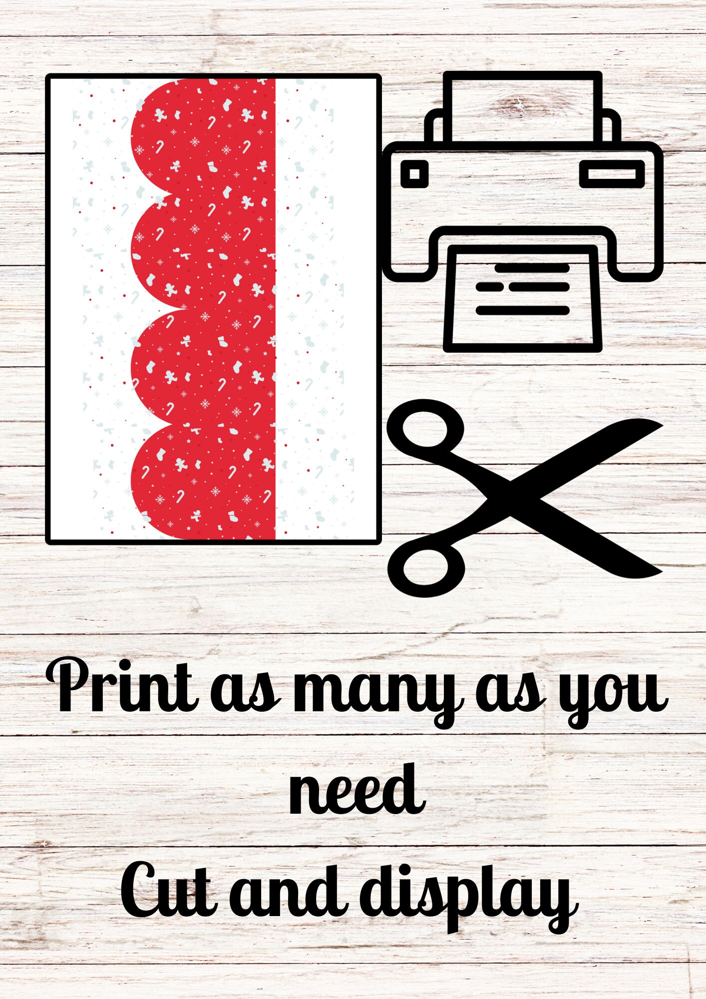 Christmas Bulletin Board Borders: 18 Festive Designs (printable) - Etsy