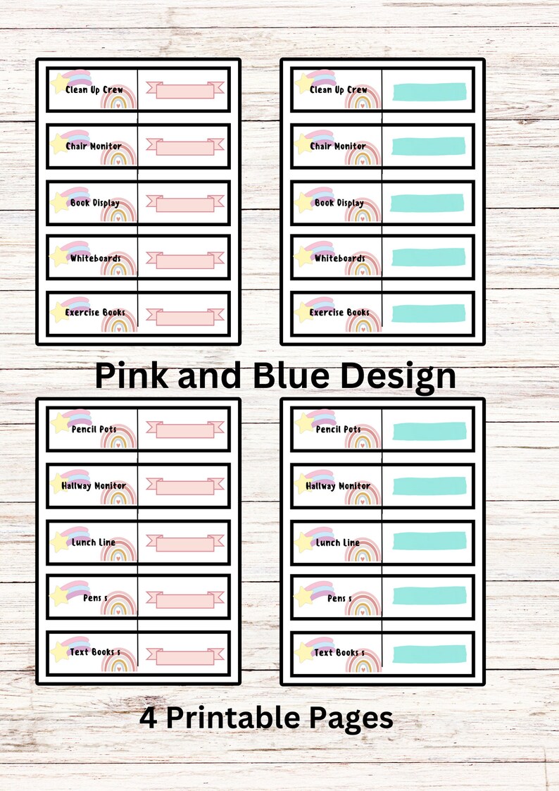 Classroom Jobs Printable, Kids Classroom Chore Chart, Classroom Helpers ...