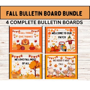 Fall Bulletin Board Printable Bundle: Classroom Decor (PDF) - Etsy