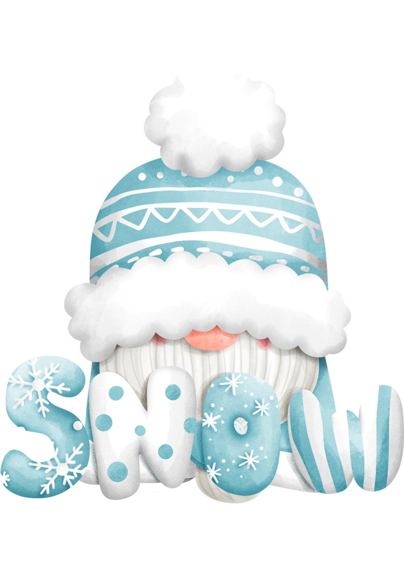 Winter Gnomes Bulletin Board Printable: "snow Happy to See You" (A4 PDF ...