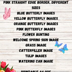 Spring Bulletin Board Printable, Butterfly Bulletin Board, Positive ...