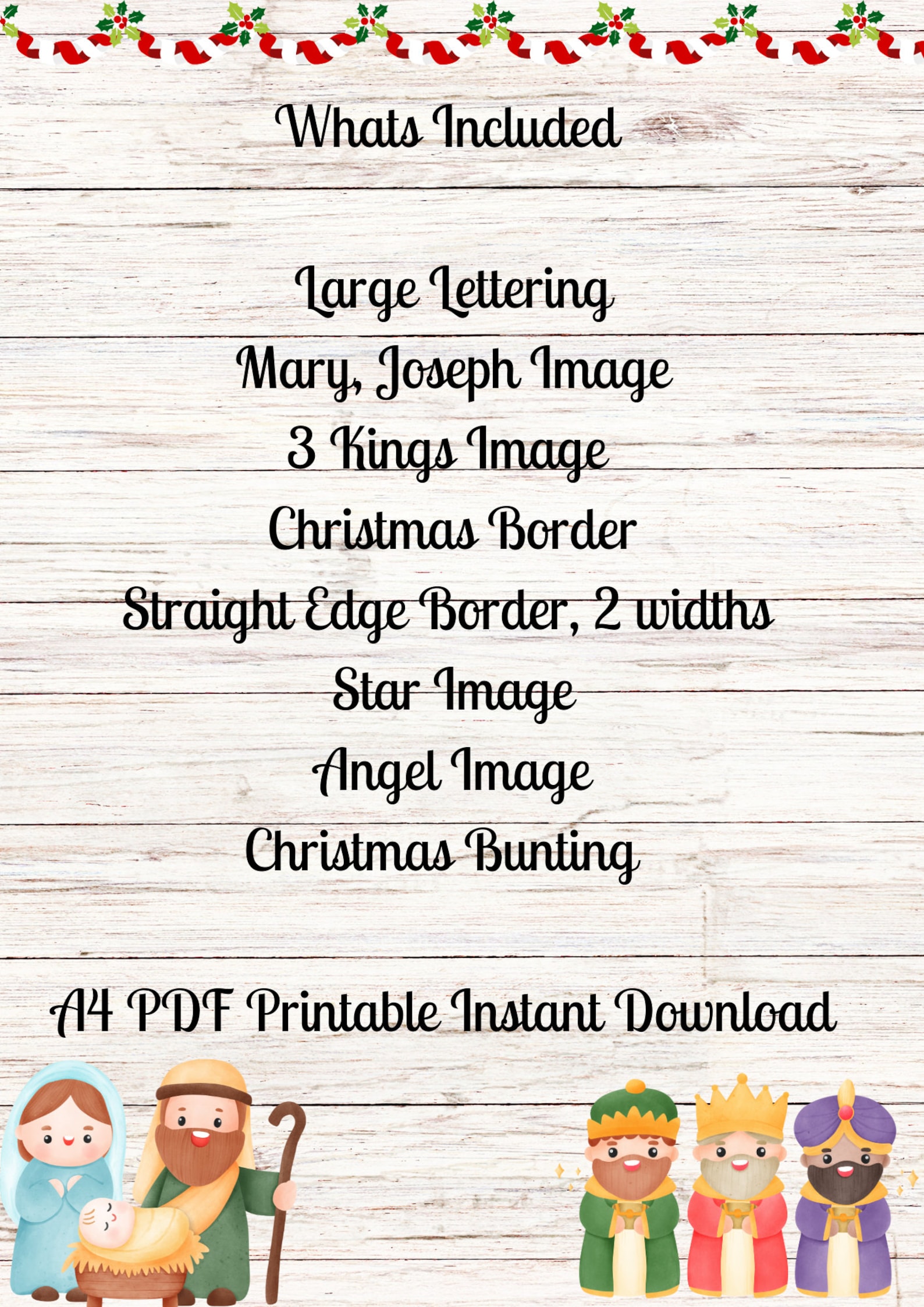 Christian Christmas Bulletin Board Kit, Nativity Scene Bulletin Board ...