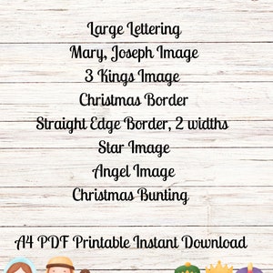 Nativity Scene Christmas Bulletin Board Kit (A4 PDF) - Etsy