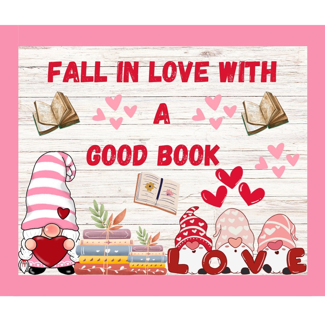 Valentine's Book-themed Bulletin Board Kit (A4 Printable PDF) - Etsy