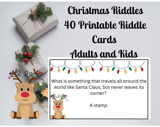 Christmas Riddles Game | Christmas Riddle Me This Game | Printable ...