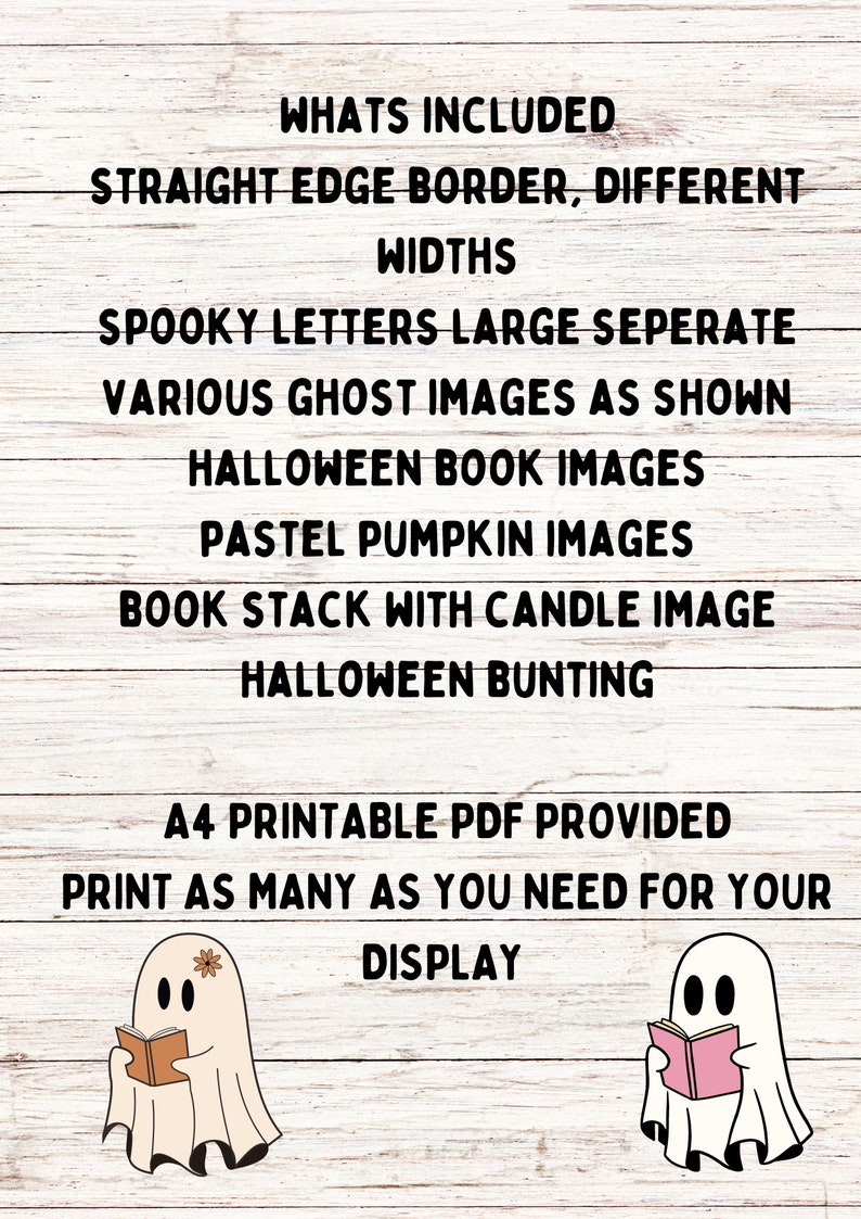 Halloween Bulletin Board Printable, Funny Halloween Bulletin, Library ...