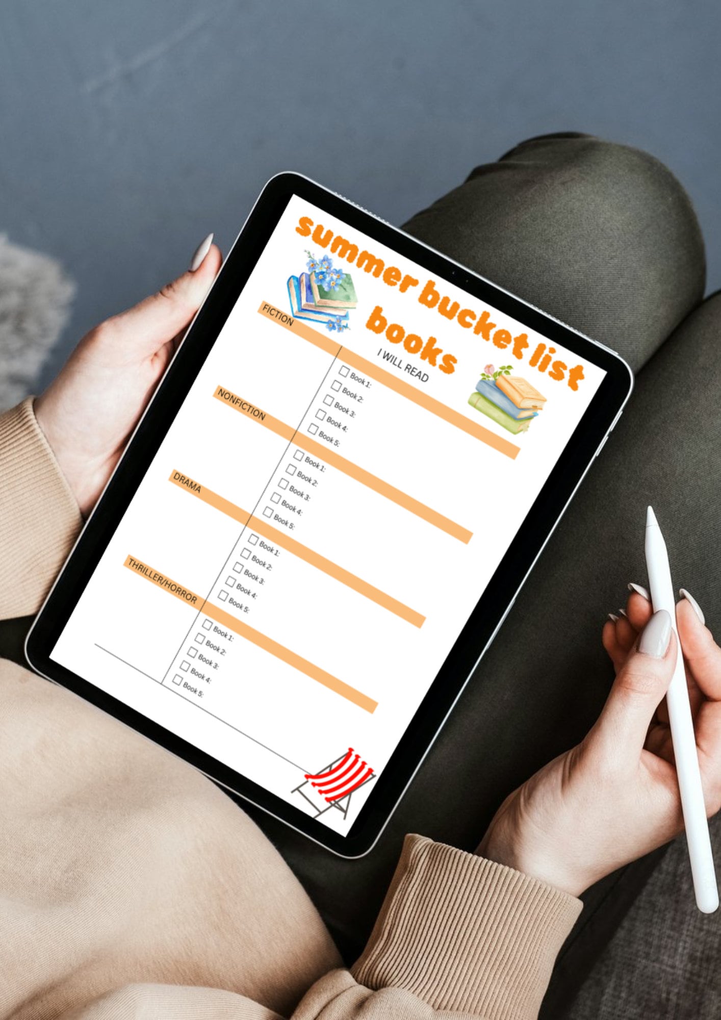 Summer Reading Bucket List Printable, Reading Log Planner Insert, Books ...