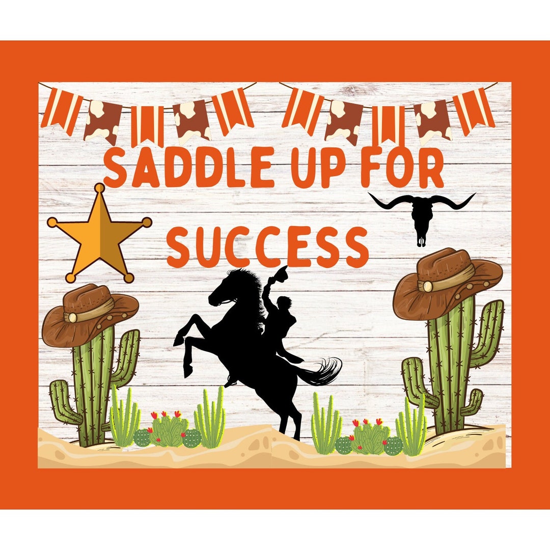 Western Bulletin Board Printable: Cowboy Rodeo Decor (A4 PDF) - Etsy
