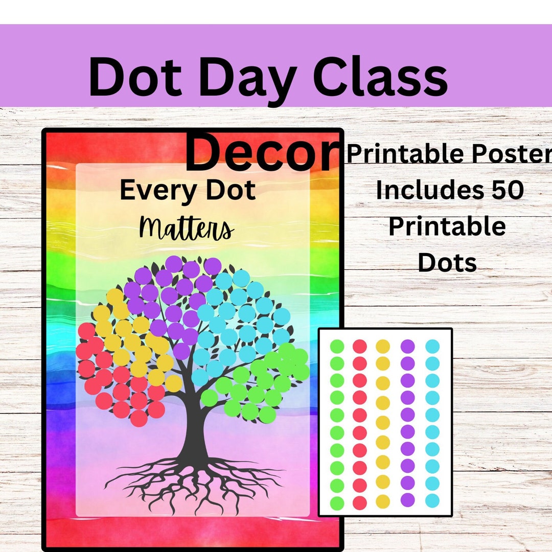 International Dot Day Classroom Poster Student Activity - Etsy Australia