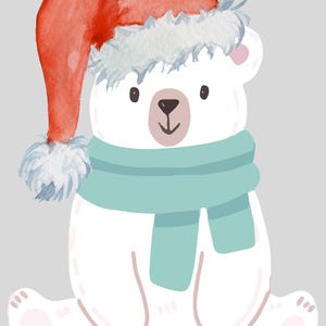 Christmas Bulletin Board Printable, Polar Bear Bulletin Board, North ...