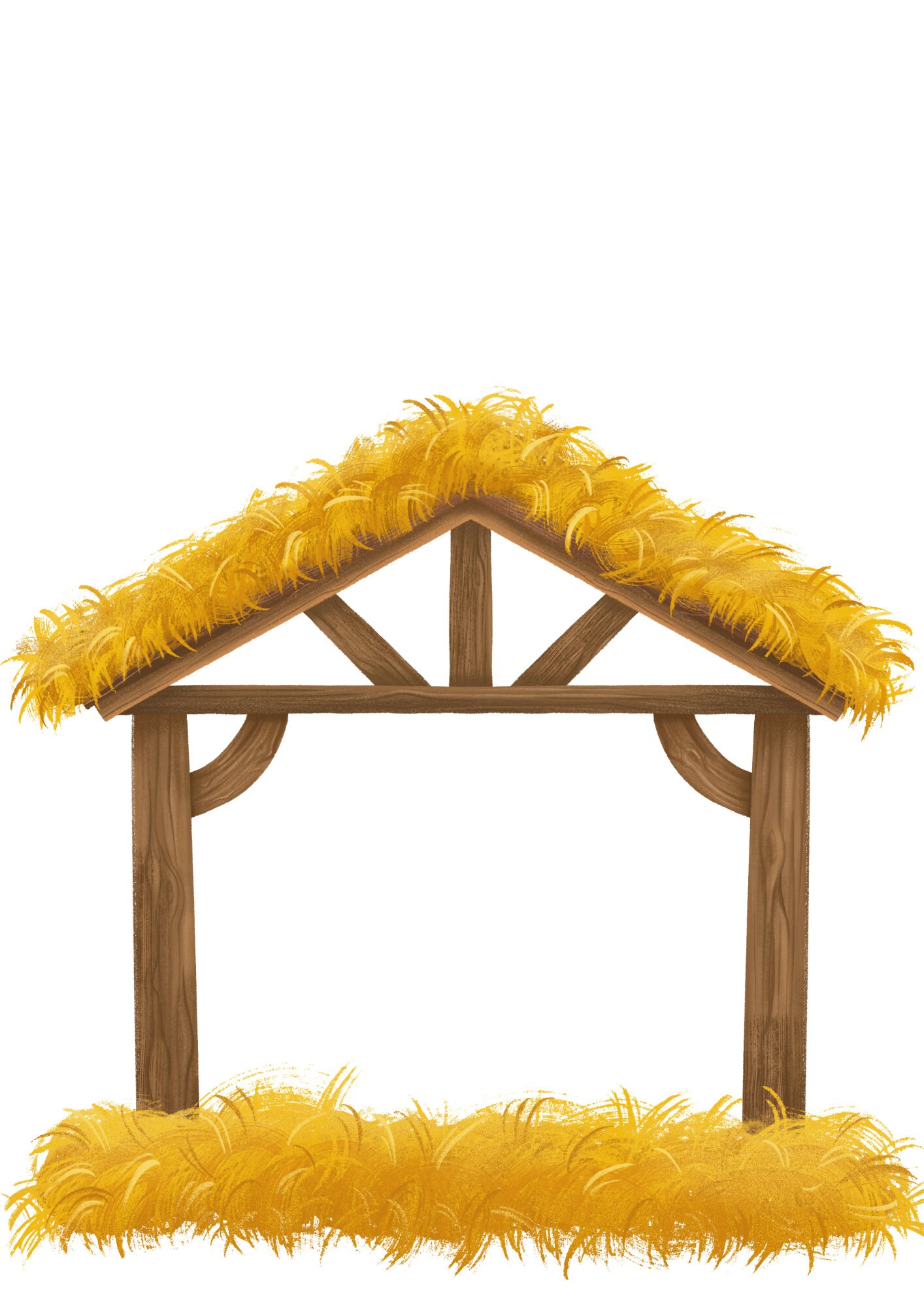 Nativity Scene Bulletin Board Printable: Christmas Manger Decor (A4 PDF ...
