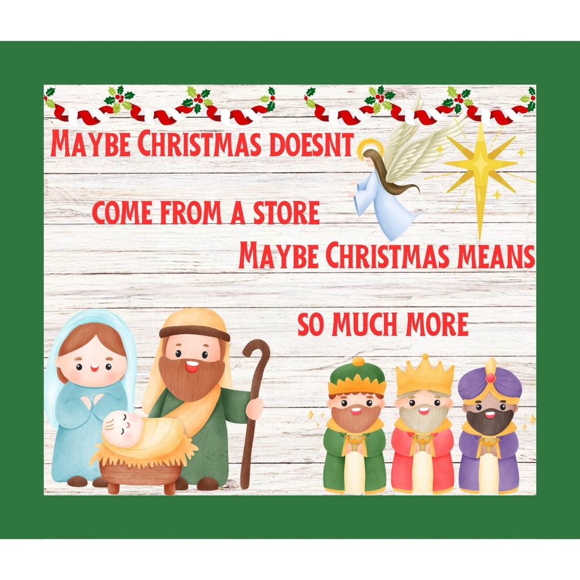 Christmas Bulletin Board Kit, Nativity Bulletin Board, Christian ...