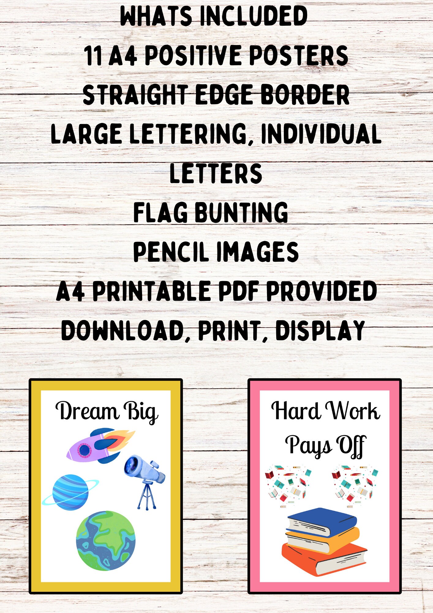 Welcome Back to School Bulletin Board: Motivational Classroom Decor (A4 ...