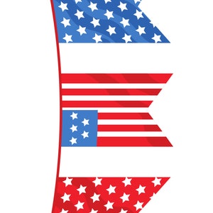 Patriotic Bulletin Board Printable: 4th July, Memorial Day Decor (A4 ...