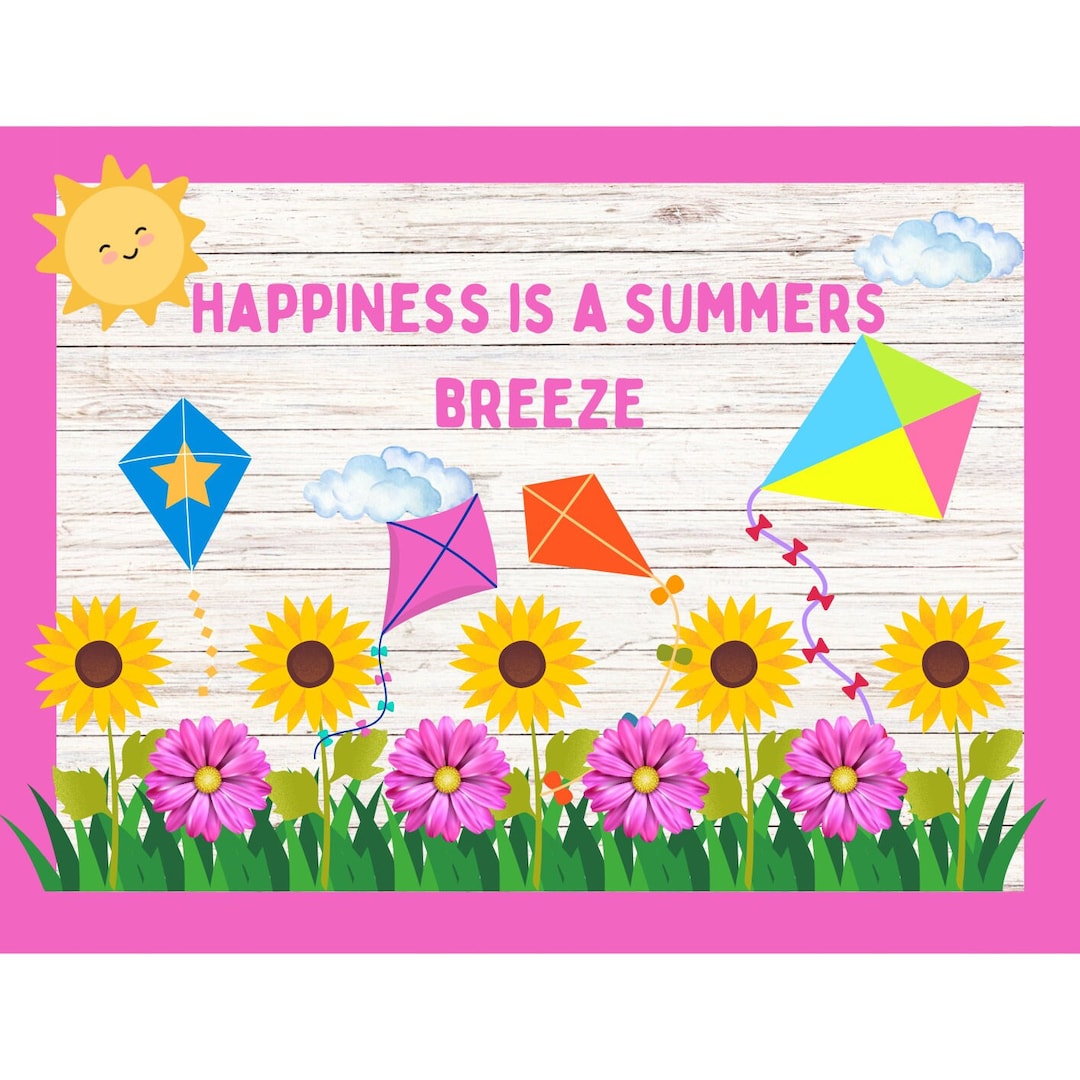 Summer Bulletin Board Printable, Flower Bulletin Board, Growth Mindset ...