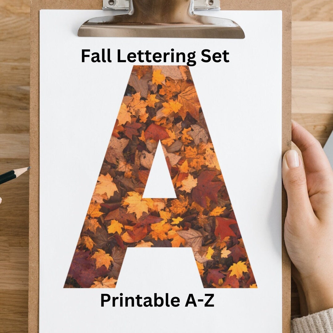 Thanksgiving Bulletin Board Lettering Fall Lettering Set - Etsy