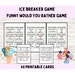 Ice Breaker Games Printable, Would You Rather Ice Breaker Game ...