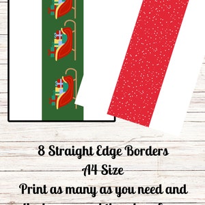Christmas Bulletin Board Borders, 18 Printable Borders, Holiday ...