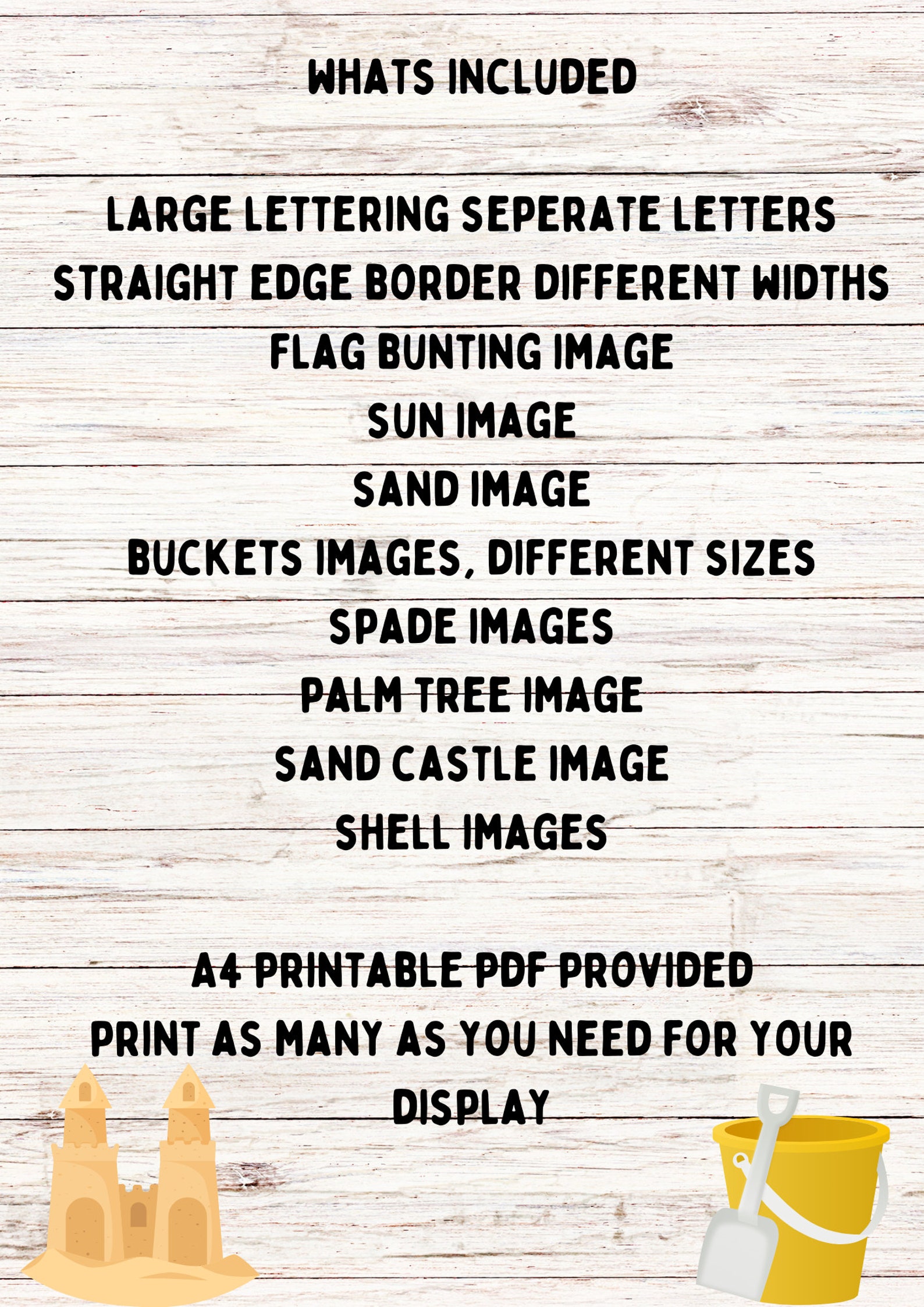 Summer Bucket List Bulletin Board Printable, Beach Bulletin Board, End ...