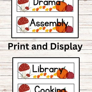 School Schedule Visual Timetable Bulletin Boards, 14 Printable Cards ...