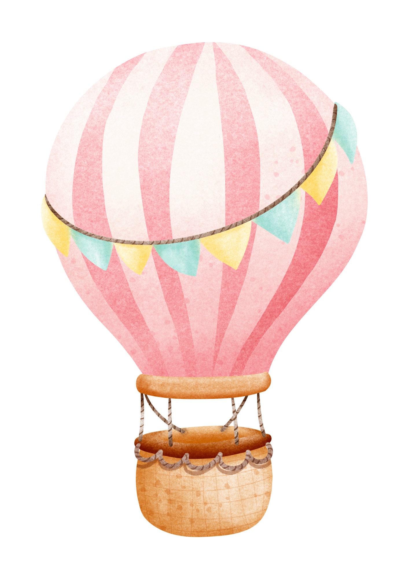 Summer Spring Bulletin Board Printable: Hot Air Balloon Decor (A4 PDF ...