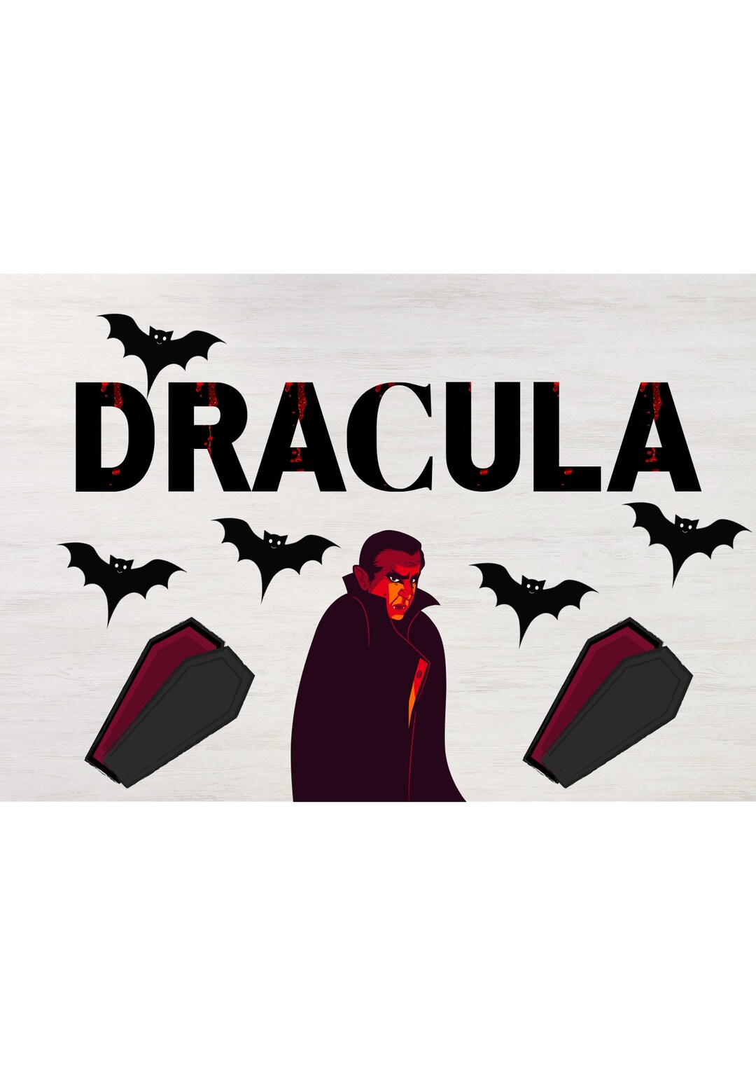 Dracula Bulletin Board Printable Halloween Classroom Decor - Etsy