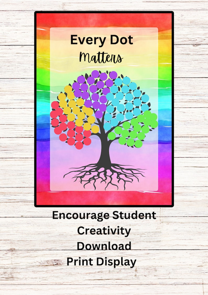 International Dot Day Classroom Poster Student Activity - Etsy Australia