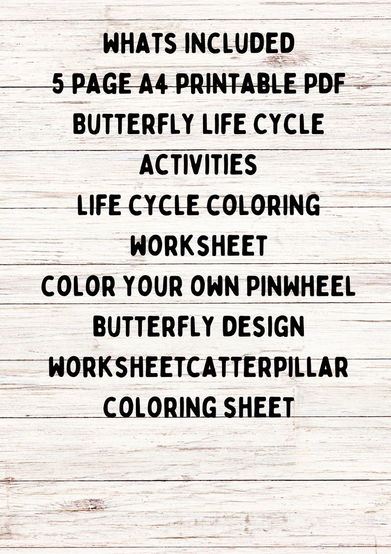 Butterfly Life Cycle Craft Printable, Butterfly Life Cycle Printable ...
