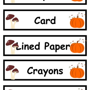 Teacher Trolley Labels, Fall Decor, Fall Theme, Printable Labels ...
