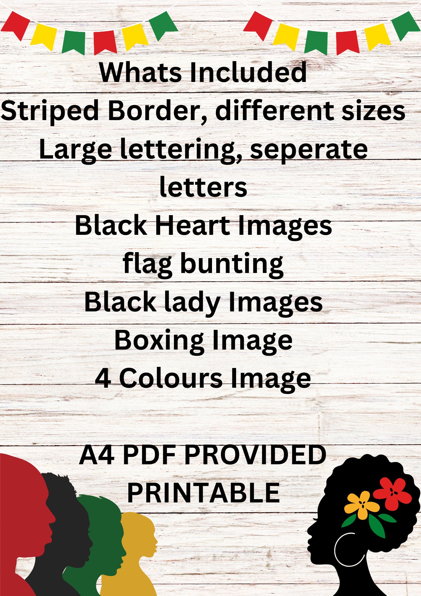 Black History Month Bulletin Board Printable, African American History ...