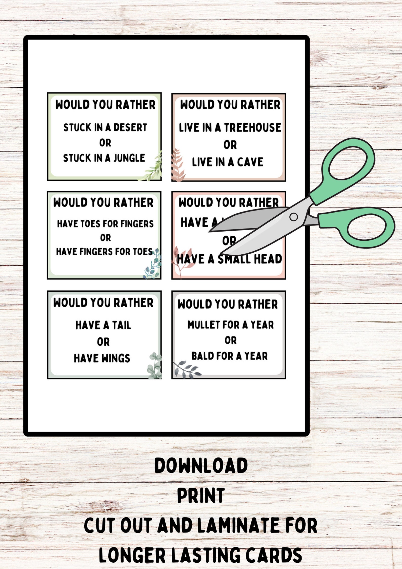 Ice Breaker Games Printable, Would You Rather Ice Breaker Game ...