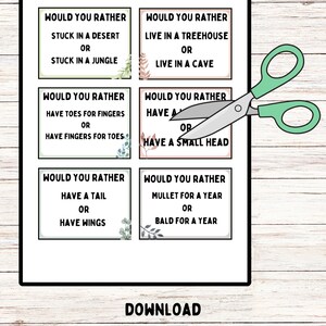 Ice Breaker Games Printable, Would You Rather Ice Breaker Game ...