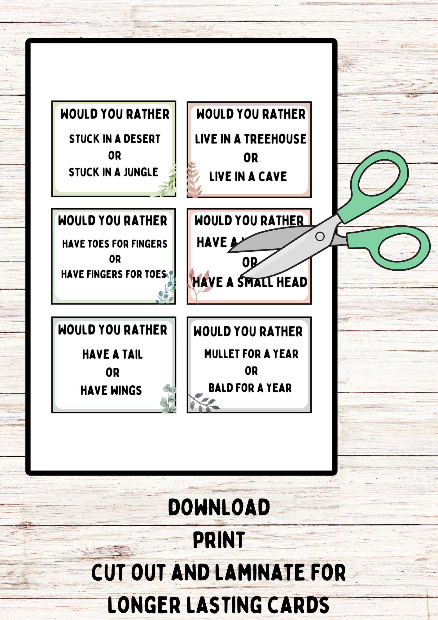 Ice Breaker Games Printable, Would You Rather Ice Breaker Game ...