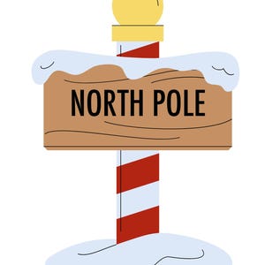 Christmas Bulletin Board Printable, Polar Bear Bulletin Board, North ...