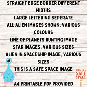 Alien Bulletin Board Printable, Space Bulletin Board, Outer Space ...