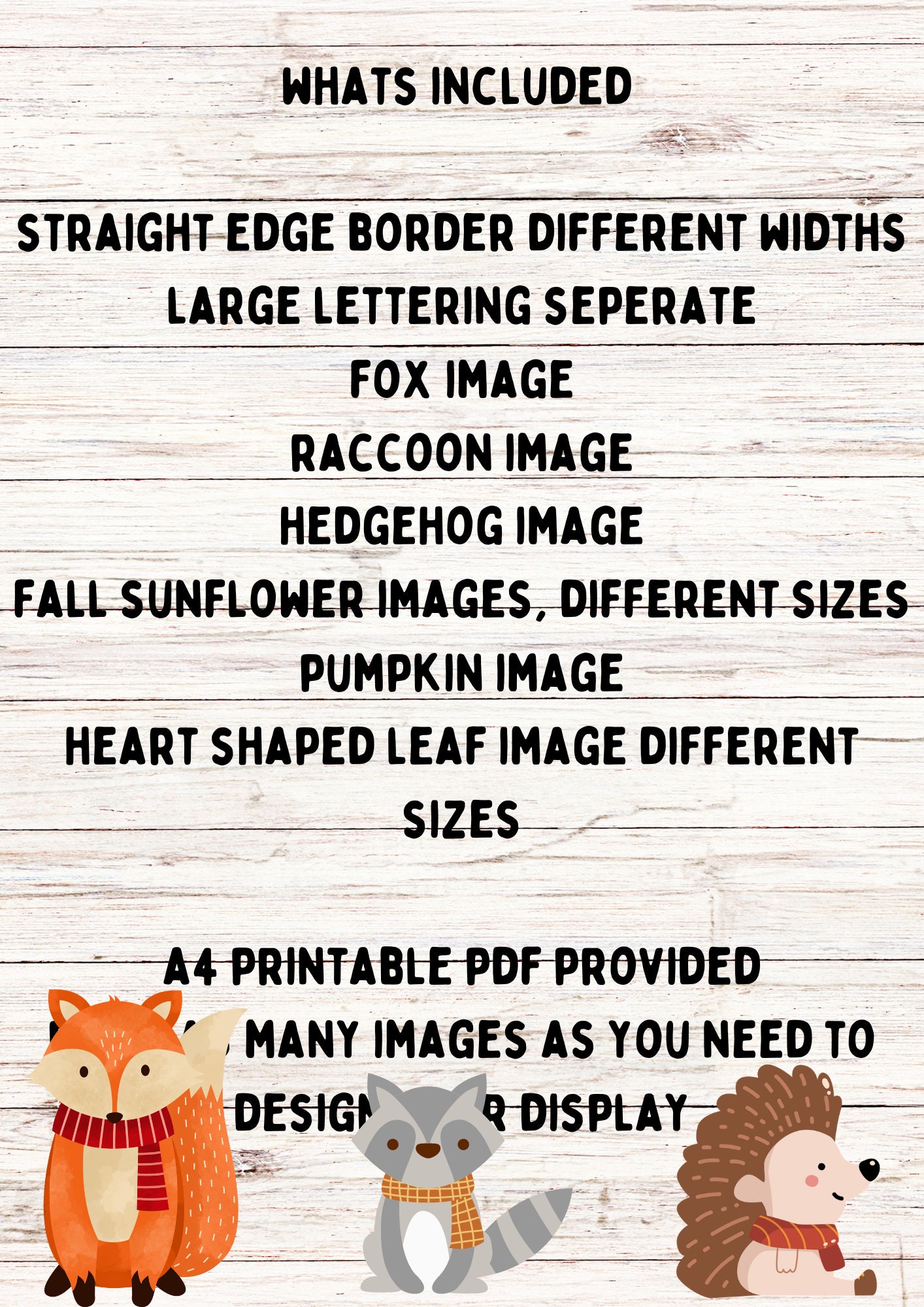 Fall Woodland Animals Bulletin Board Printable: Classroom Decor (A4 PDF ...
