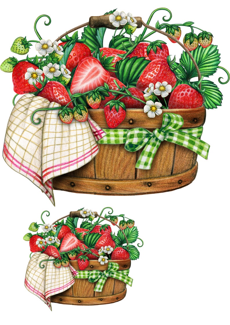 Strawberry Bulletin Board Printable: Berry Happy Spring Decor (A4 PDF ...