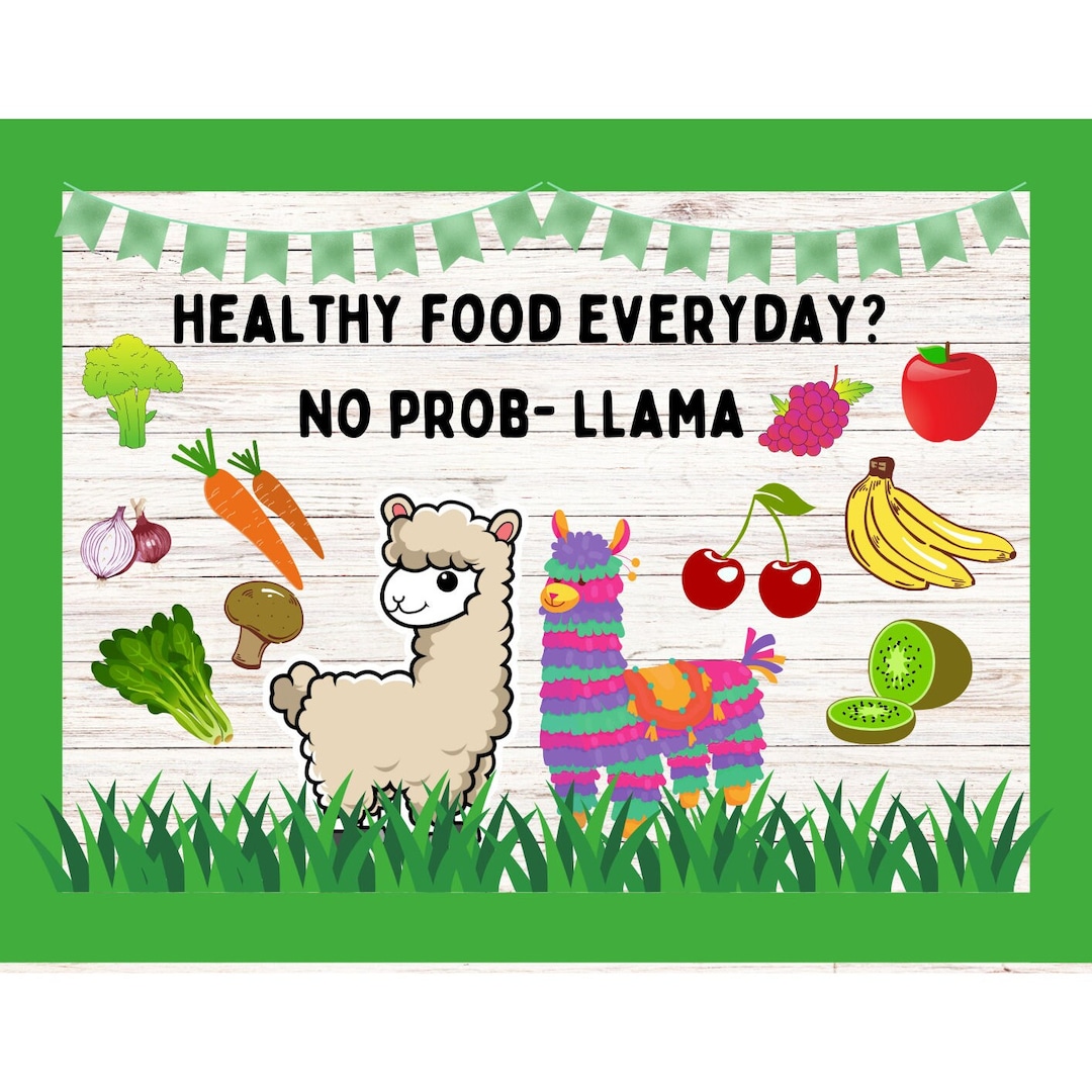 Healthy Classroom Bulletin Board Printable, Healthy Eating Bulletin ...