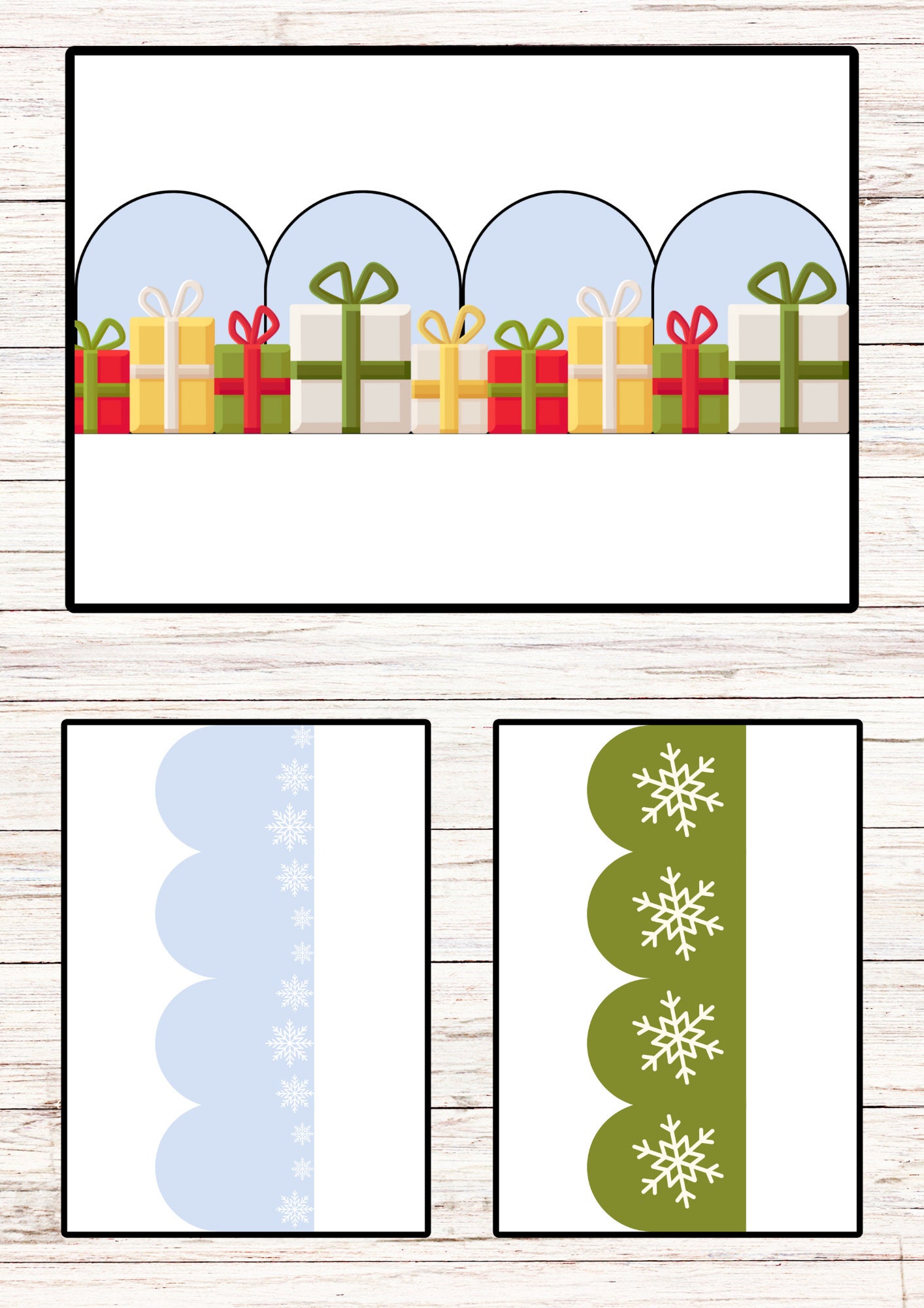 Christmas Bulletin Board Borders 18 Printable Borders - Etsy