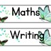 Butterfly Visual Class Schedule: Watercolor Bulletin Board (printable ...