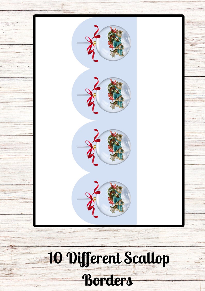 Christmas Bulletin Board Borders, 18 Printable Borders, Holiday ...