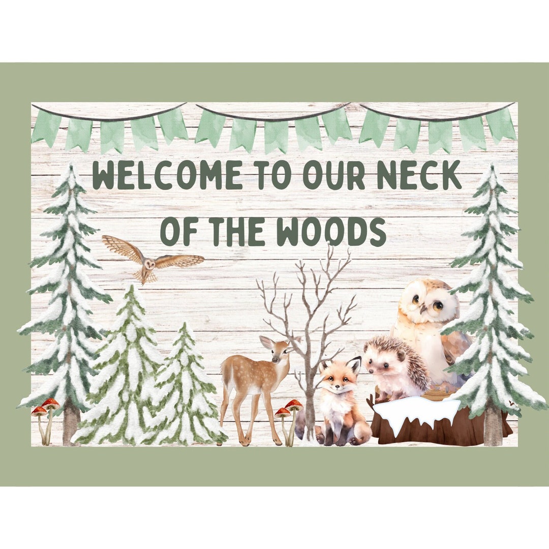 Winter Woodland Animals Bulletin Board Printable (A4 PDF) - Etsy
