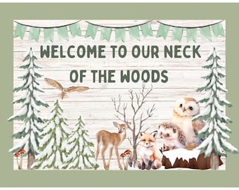 Woodland Winter Animals Bulletin Board Printable (A4 PDF) - Etsy