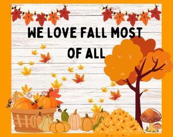 Pumpkin Patch Bulletin Board, Fall Classroom Decor - Etsy