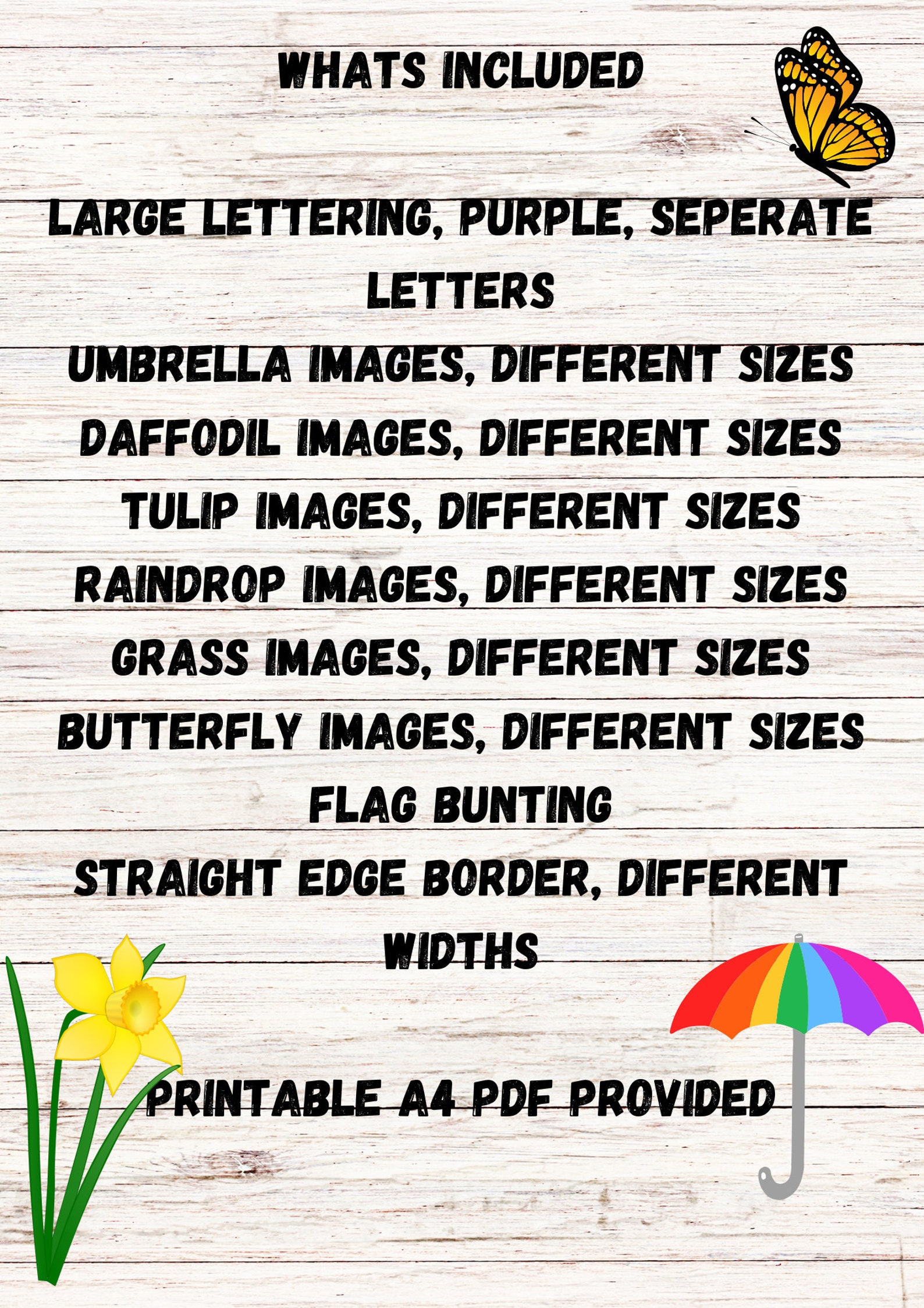 Spring Bulletin Board Printable, April Bulletin Board Kit May Bulletin ...