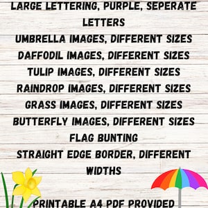 Spring Bulletin Board Printable, April Bulletin Board Kit May Bulletin ...