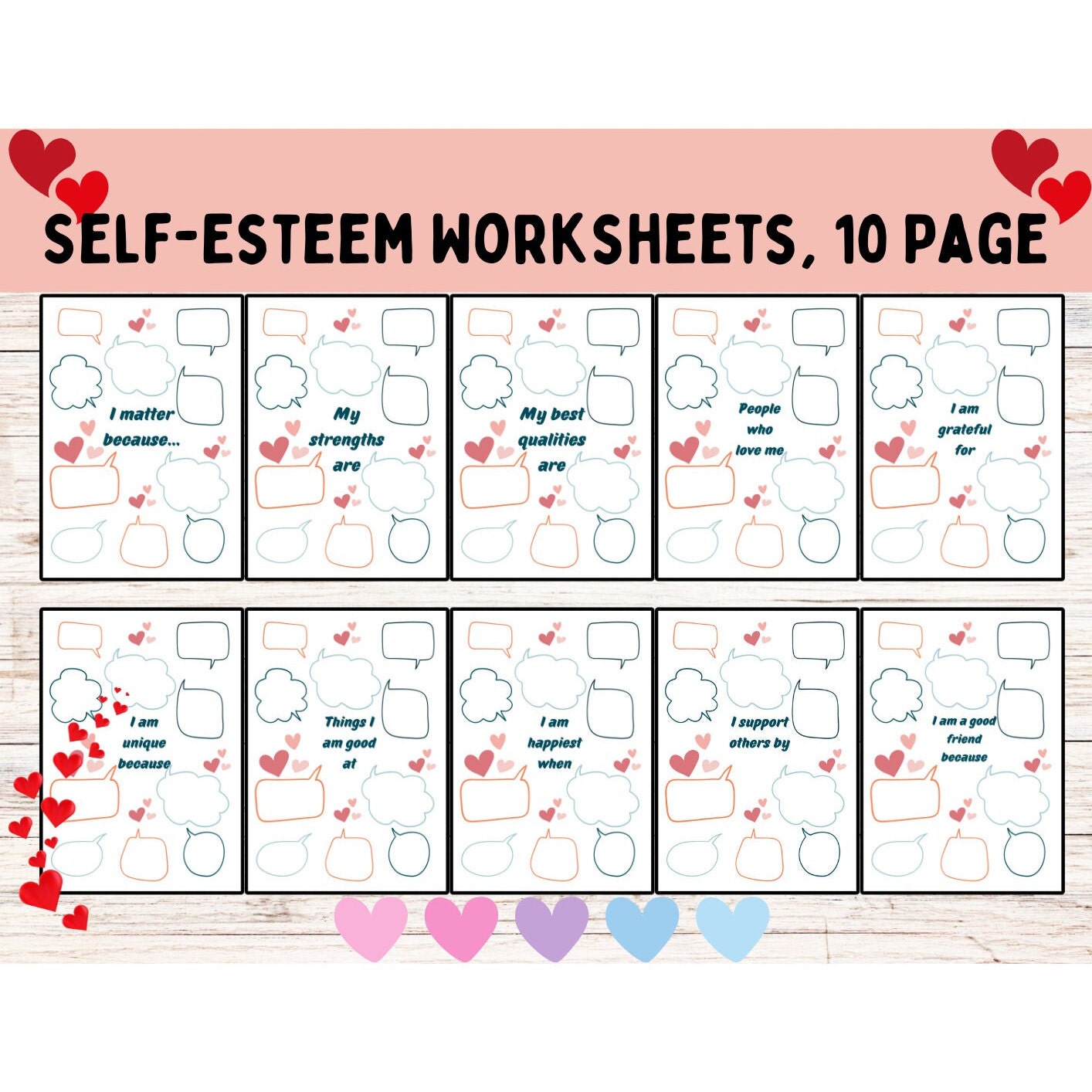 Life Skills for Kids, Self- Esteem Worksheets for Kids and Teens ...