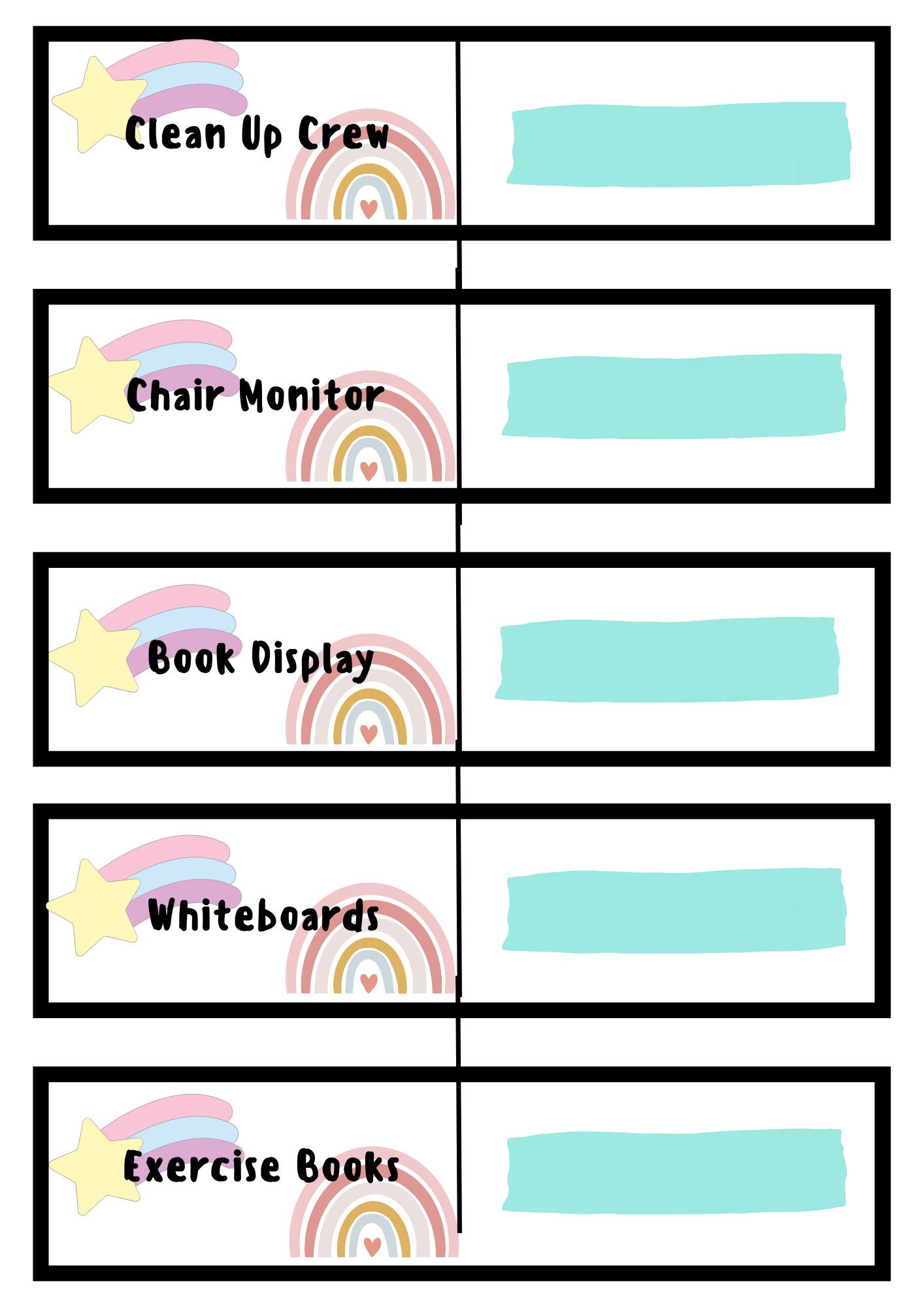 Classroom Jobs Printable, Kids Classroom Chore Chart, Classroom Helpers ...